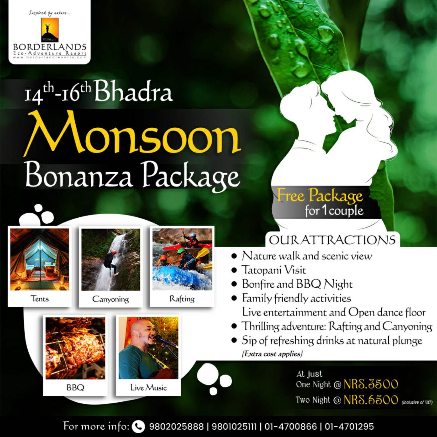 Introducing the Monsoon Bonanza Package: 14th-16th Bhadra - Resorts in ...